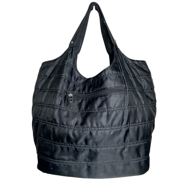 lug | Bags | Lug Gondala Black Quilted Tote Bagpurse Double Handle Zip ...